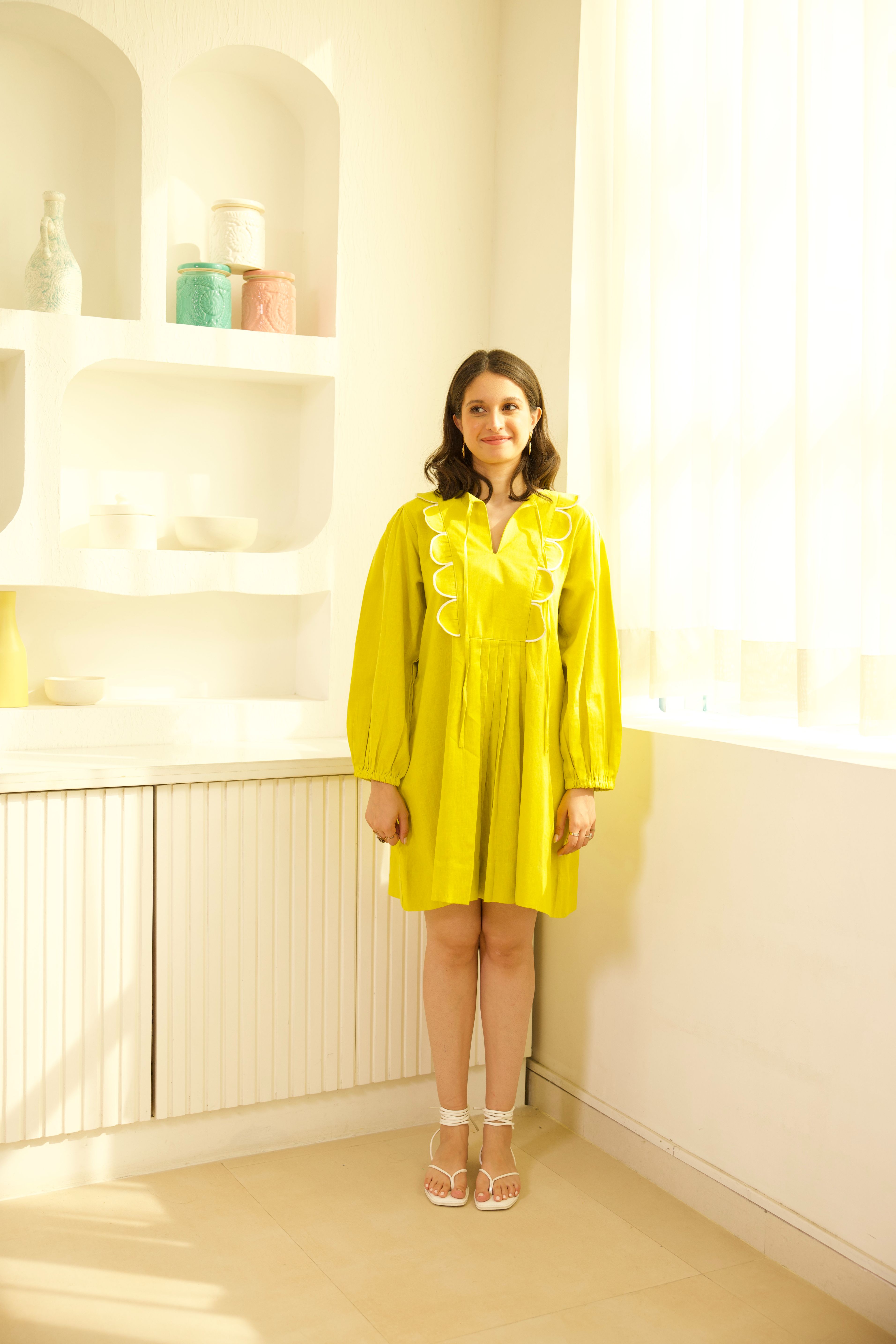 Daisy Dress Lime – Happï Space